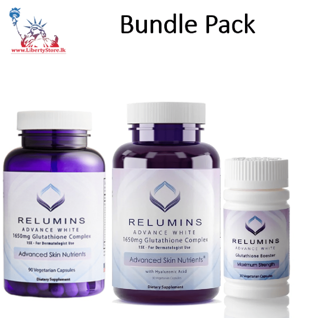 Bundle Pack :Relumins Glutathione 1650mg 90tablets + Relumins Vitamin C ...